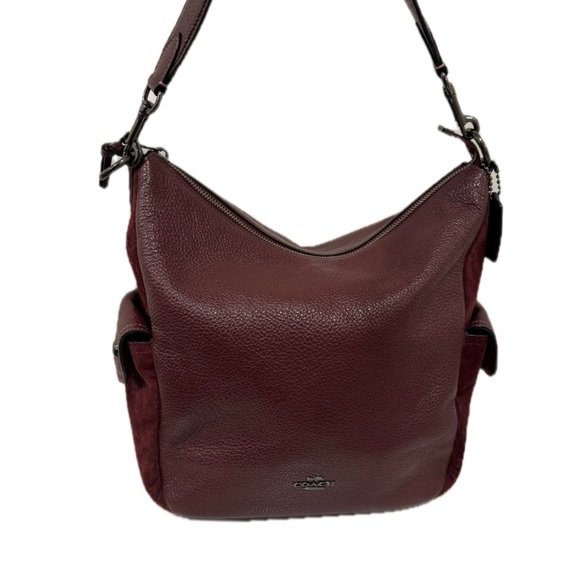 Coach | Bags | Coach Pennie Burgundy Leather Shoulder Bag | Poshmark